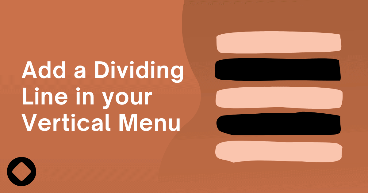 Add a Dividing Line in your Vertical Menu – Voxel Guide