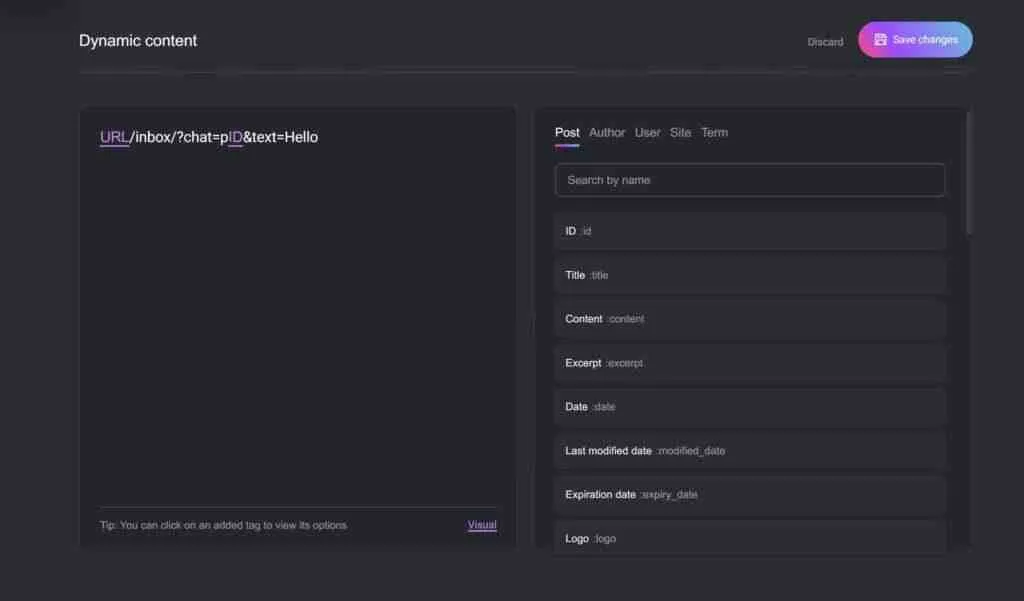 Setup Preset Messages for Posts – Voxel Guide