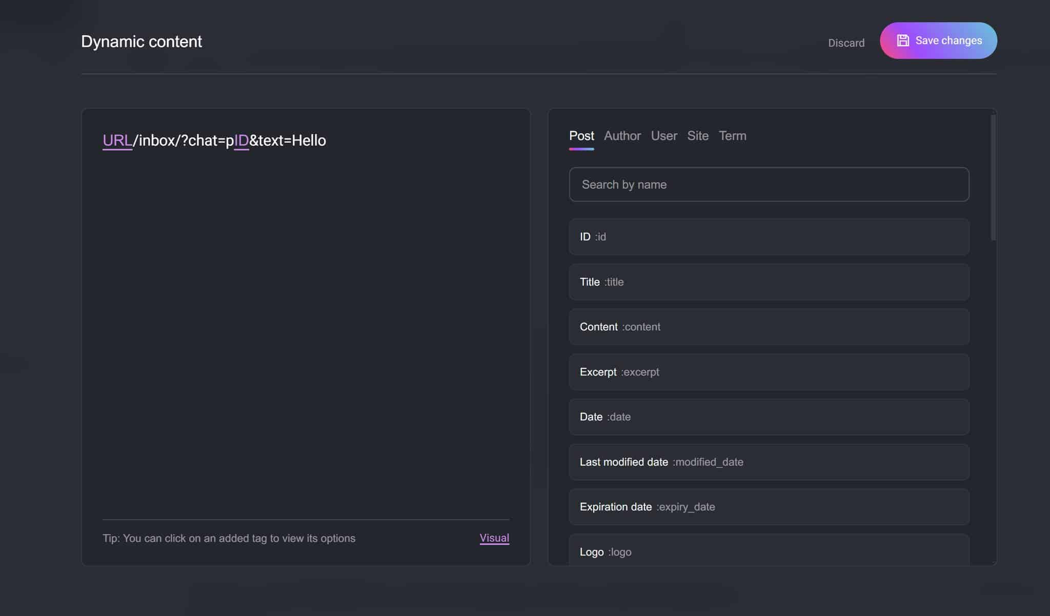 Setup Preset Messages for Posts – Voxel Guide