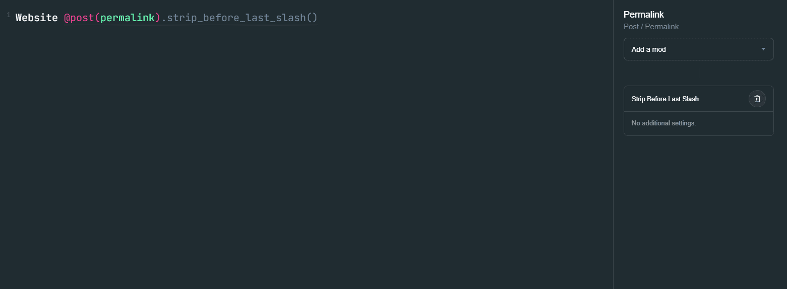 Add Strip URL dynamic tag mod – Voxel Guide